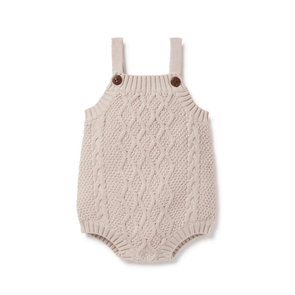 Natural Cable Knit Romper – Room For Two