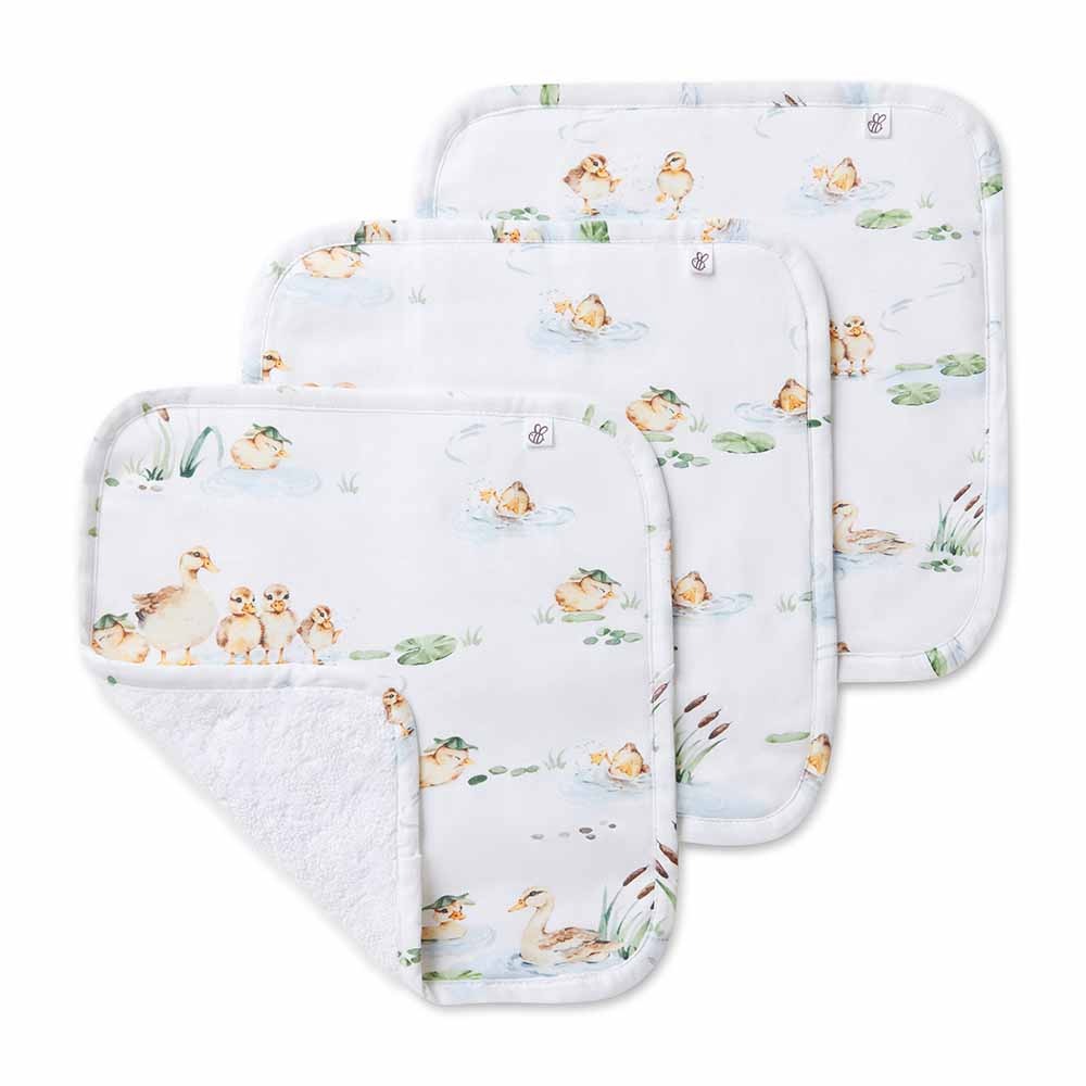 Duck Pond Organic Wash Cloths 3 Pack – Room For Two
