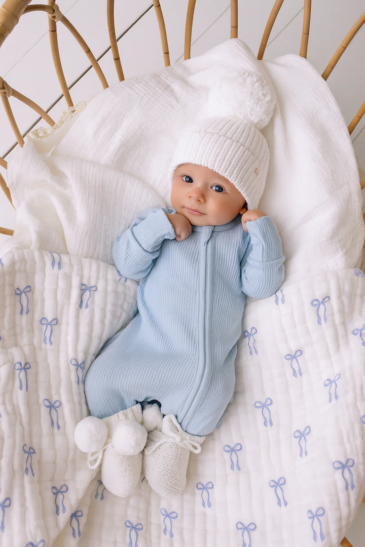 Baby Blue Ribb Zipsuit – Room For Two